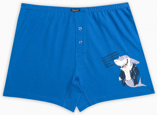 Трусы-боксеры мужские, синий, 54RU/176 — Pelican