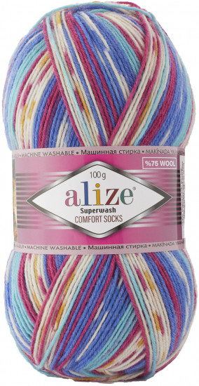 Пряжа для вязания «Superwash comfort socks», 7654 — Alize