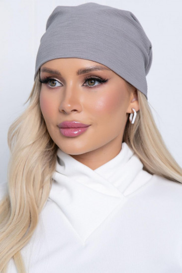 Шапка-шестиклинка, грей, единый размер — LT Collection