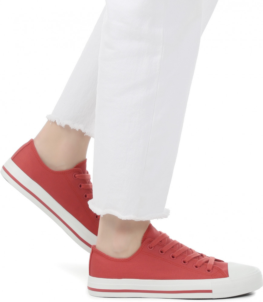Кеды женские, светло-красный, 37RU/37EU — Tendance