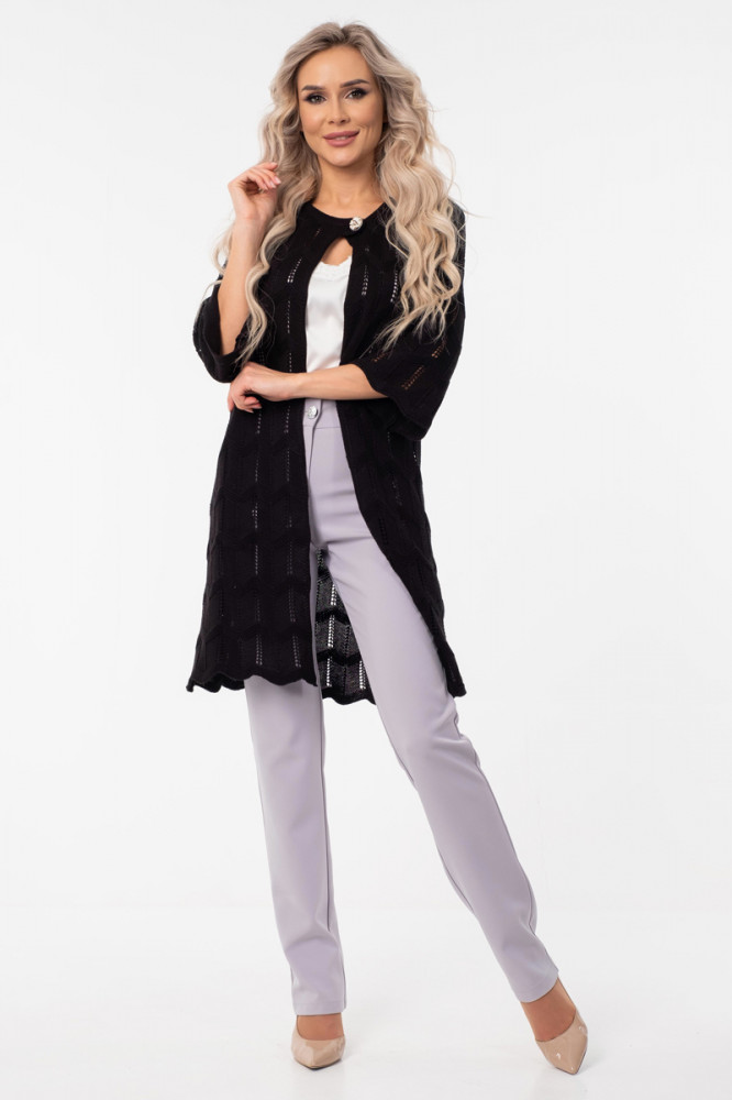 Кардиган женский, черный, 42RU — Wisell