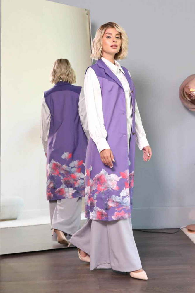 Жилет женский, фиолетовый, 42RU — Wisell