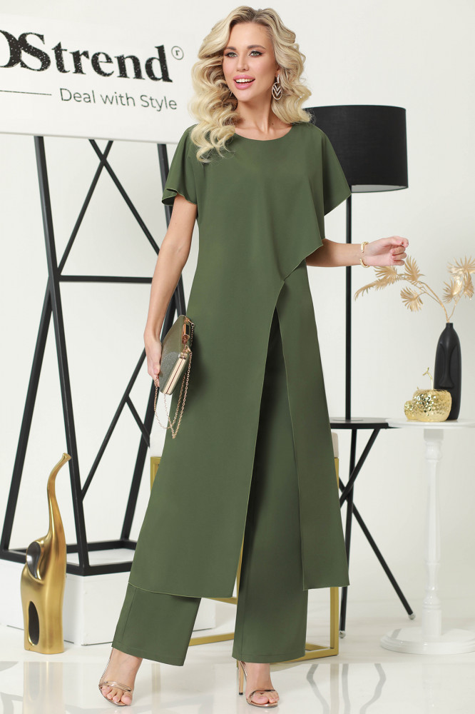 Костюм женский, хаки, 46RU — DStrend