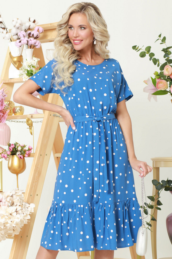 Платье женское, голубой, 54RU — DStrend