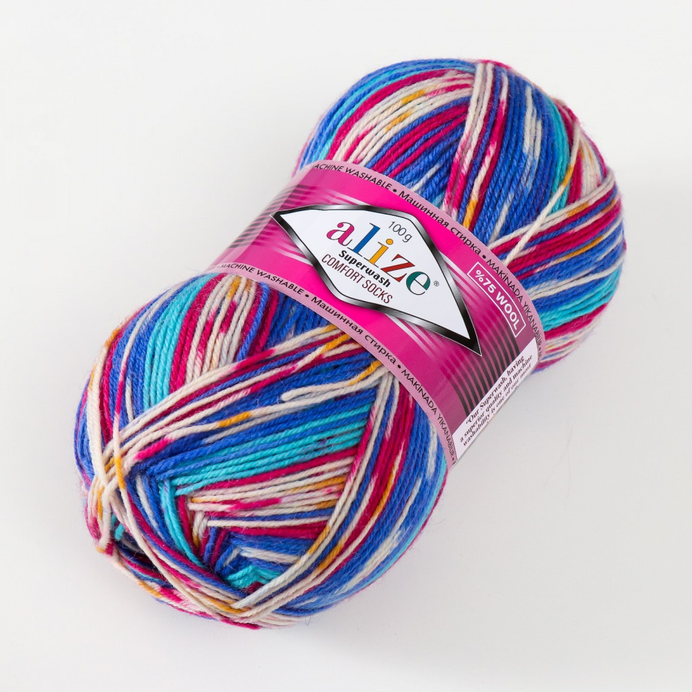 Пряжа для вязания «Superwash comfort socks», 7654 — Alize