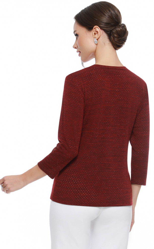 Джемпер женский, бордовый, 48RU — DStrend