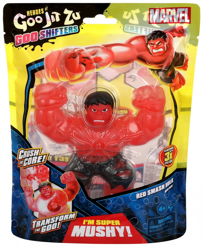 Игрушка тянущаяся «Красный Халк» — Marvel — GooJitZu