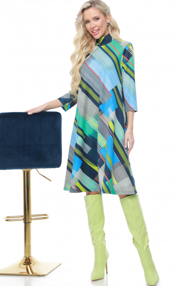 Платье женское «Особенно актуально», комбинированный 2, 44RU — DStrend