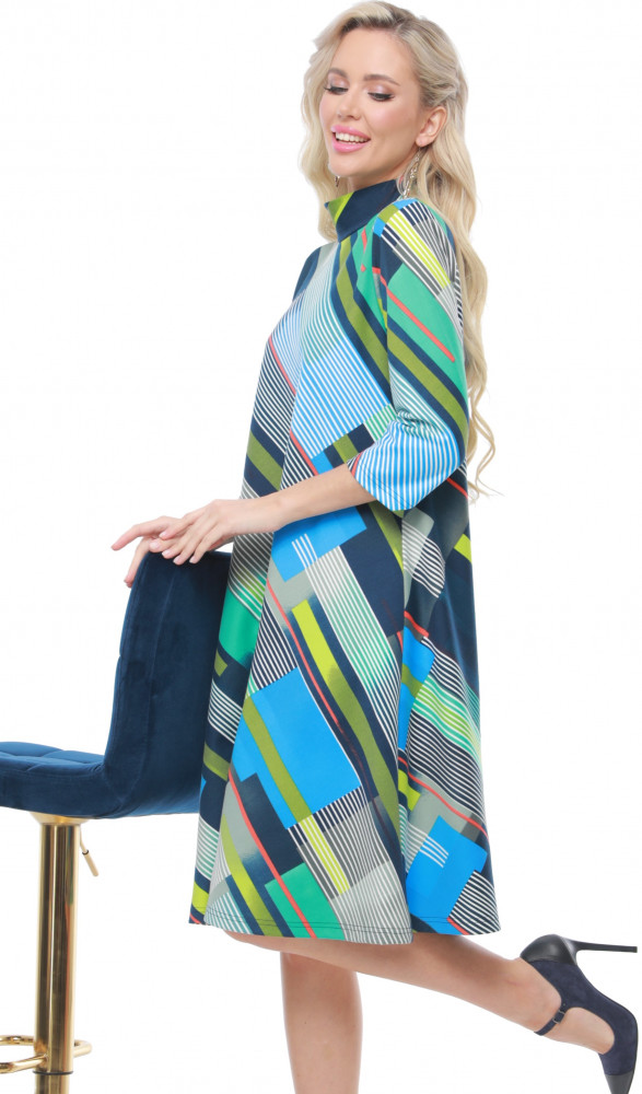 Платье женское «Особенно актуально», комбинированный 2, 44RU — DStrend