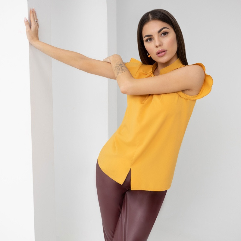 Блуза женская «Свежая подборка, сочный манго», желтый, 52RU — Charutti