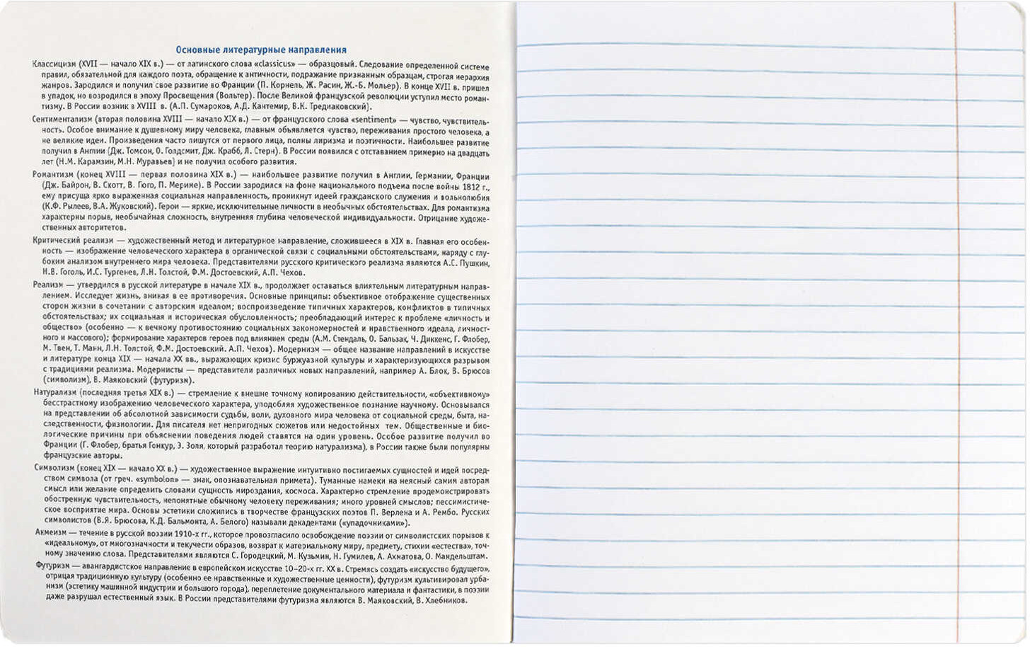 Тетрадь предметная «Литература» — Нескучная классика — Феникс