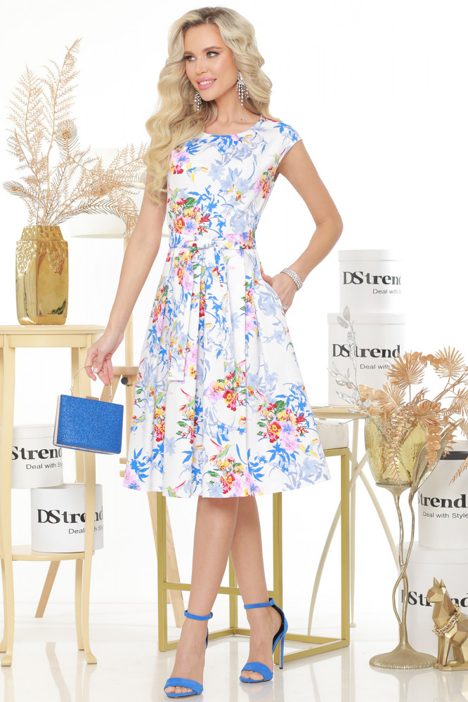 Платье женское «Коктейльная вечеринка, изыск», белый, 46RU — DStrend