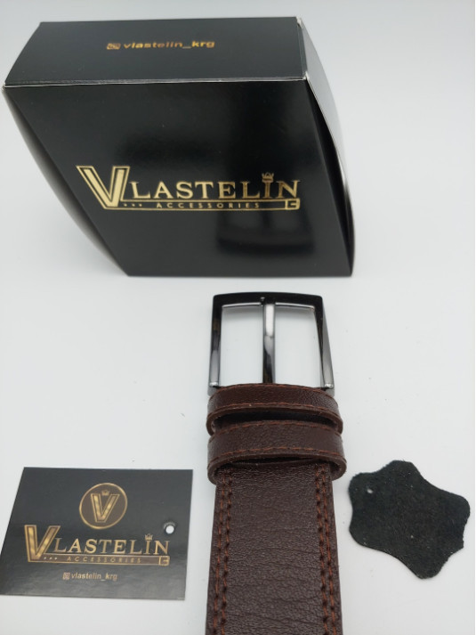 Ремень мужской «Italy Elit», 130 см, коричневый — Vlastelin