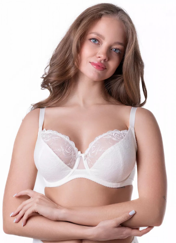 Бюстгальтер, приглушенно-белый, 85 (B) — Classic elegant — Milavitsa