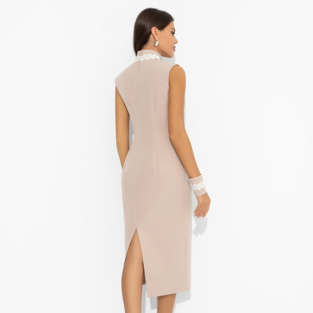 Платье женское «Поцелуй удачи», бежевый, 54RU — Charutti